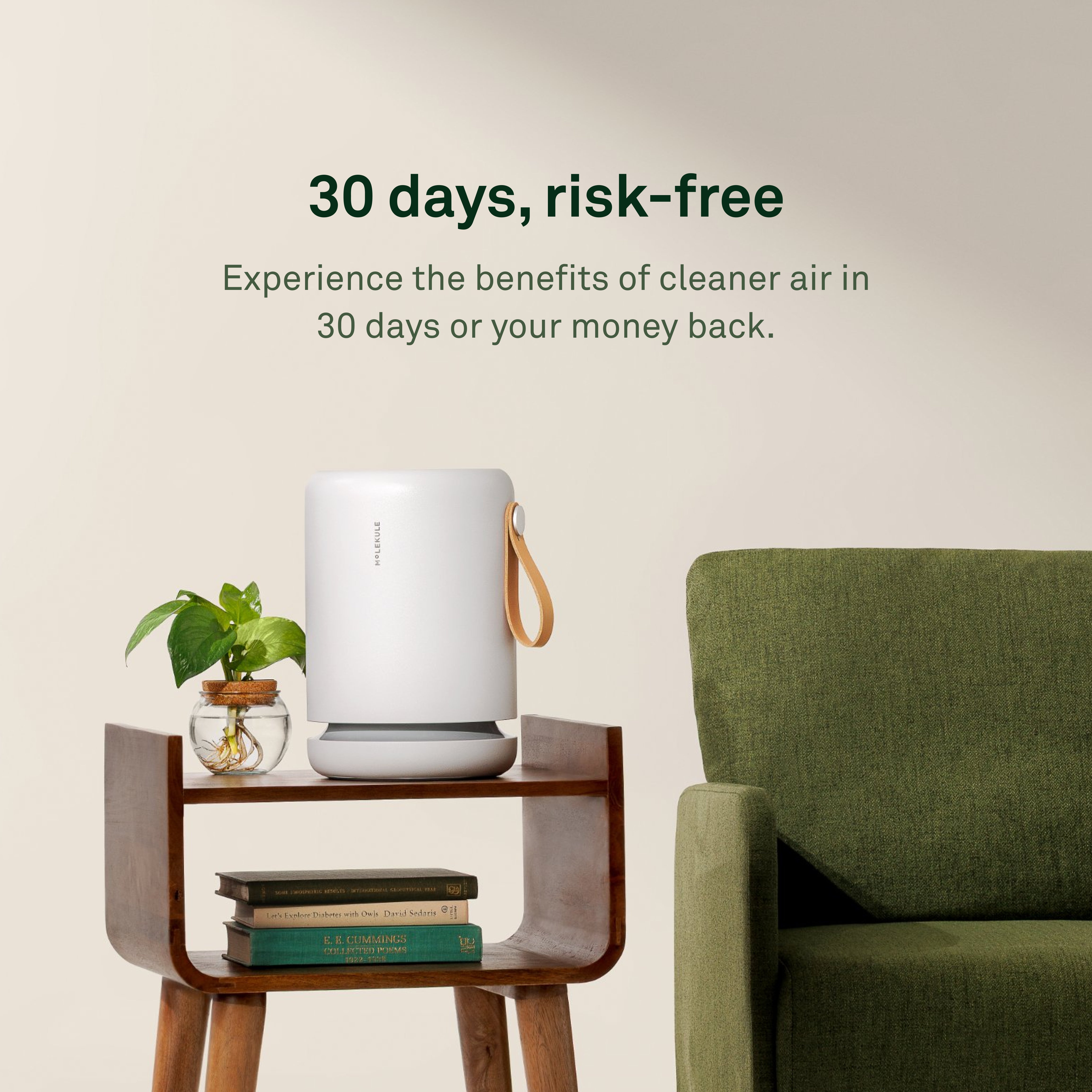Air Mini+ Purifier | The Best PECO-HEPA Air Cleaner for Bedrooms - Molekule