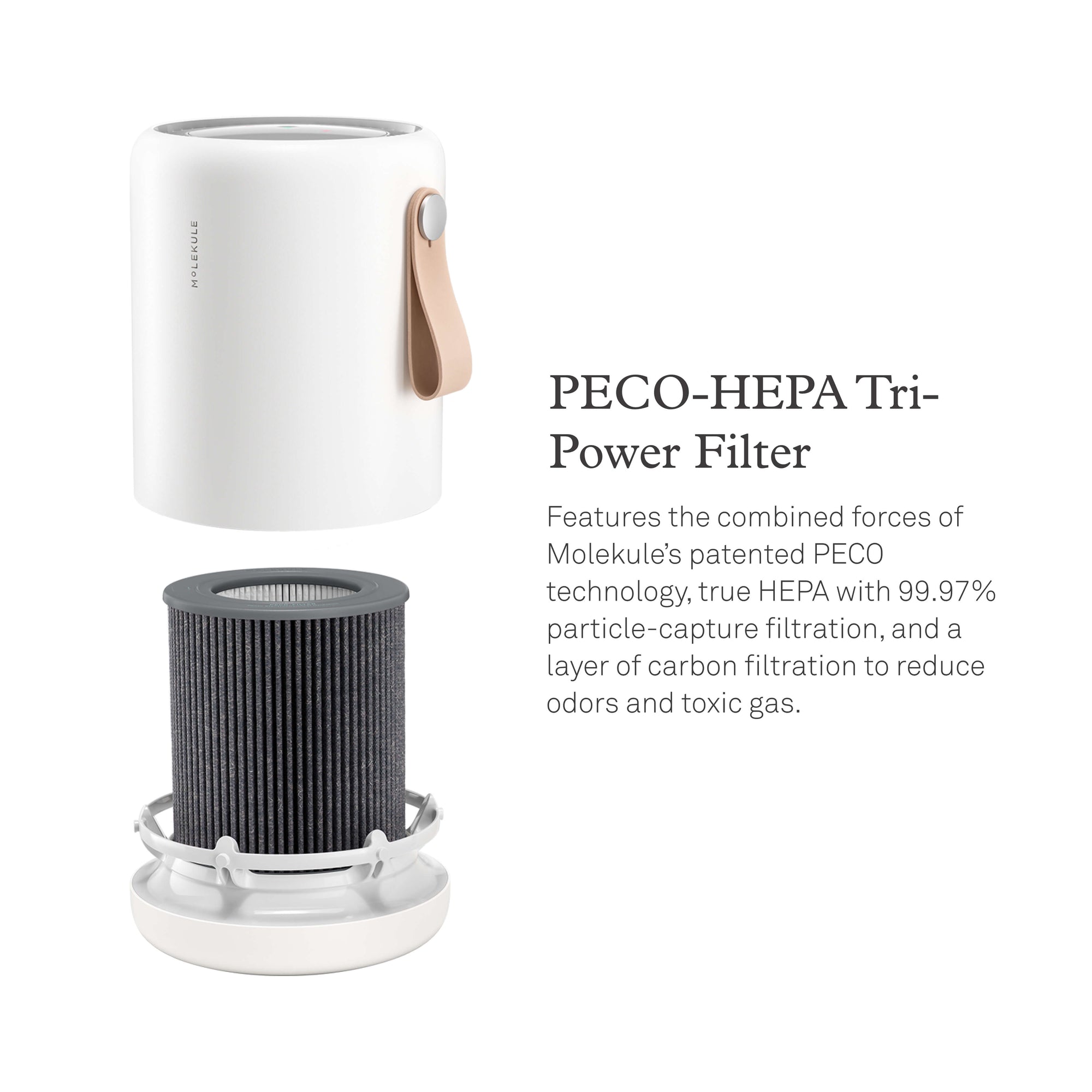 Molekule Air Mini or Mini+ Filter | FDA-cleared PECO-HEPA Tri-Power